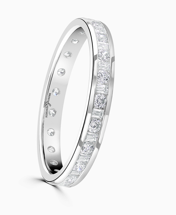 Channel set diamond eternity ring - Brown&Newirth