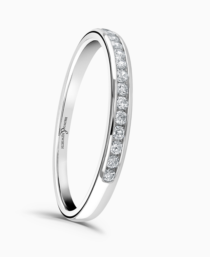Channel set diamond eternity ring - Brown&Newirth